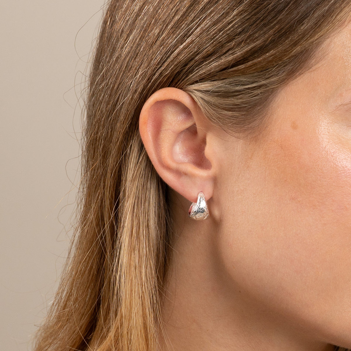 TERRA SILVER CREOL EARRING – Sisi Copenhagen