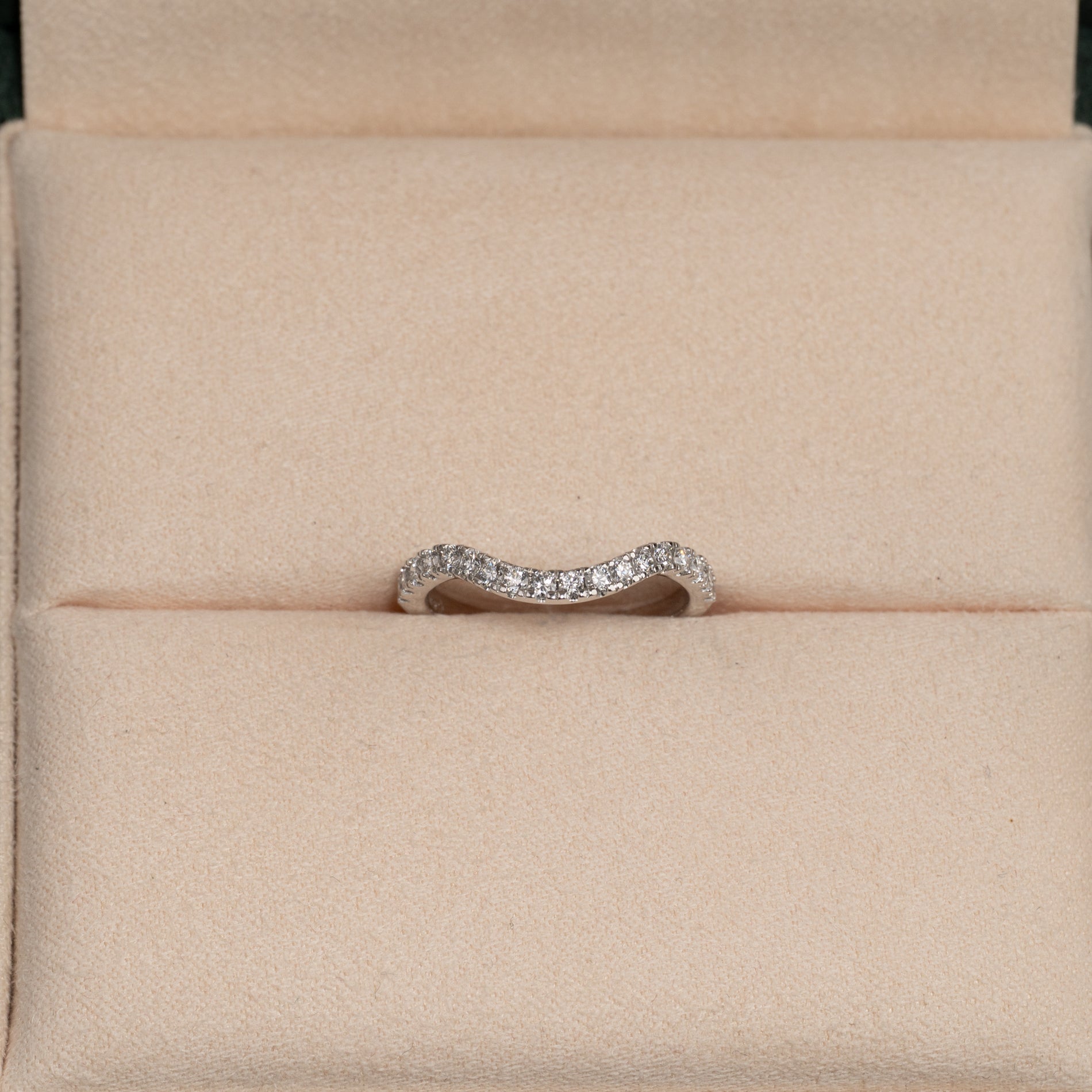 WIDE CURVE STACKING ALLIANCE LAB-DIAMOND RING - 0.25ct - WG – Sisi ...